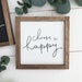 Choose Happy Wooden Sign / Mini Sign / Tiered Tray Sign / Office Decor ...