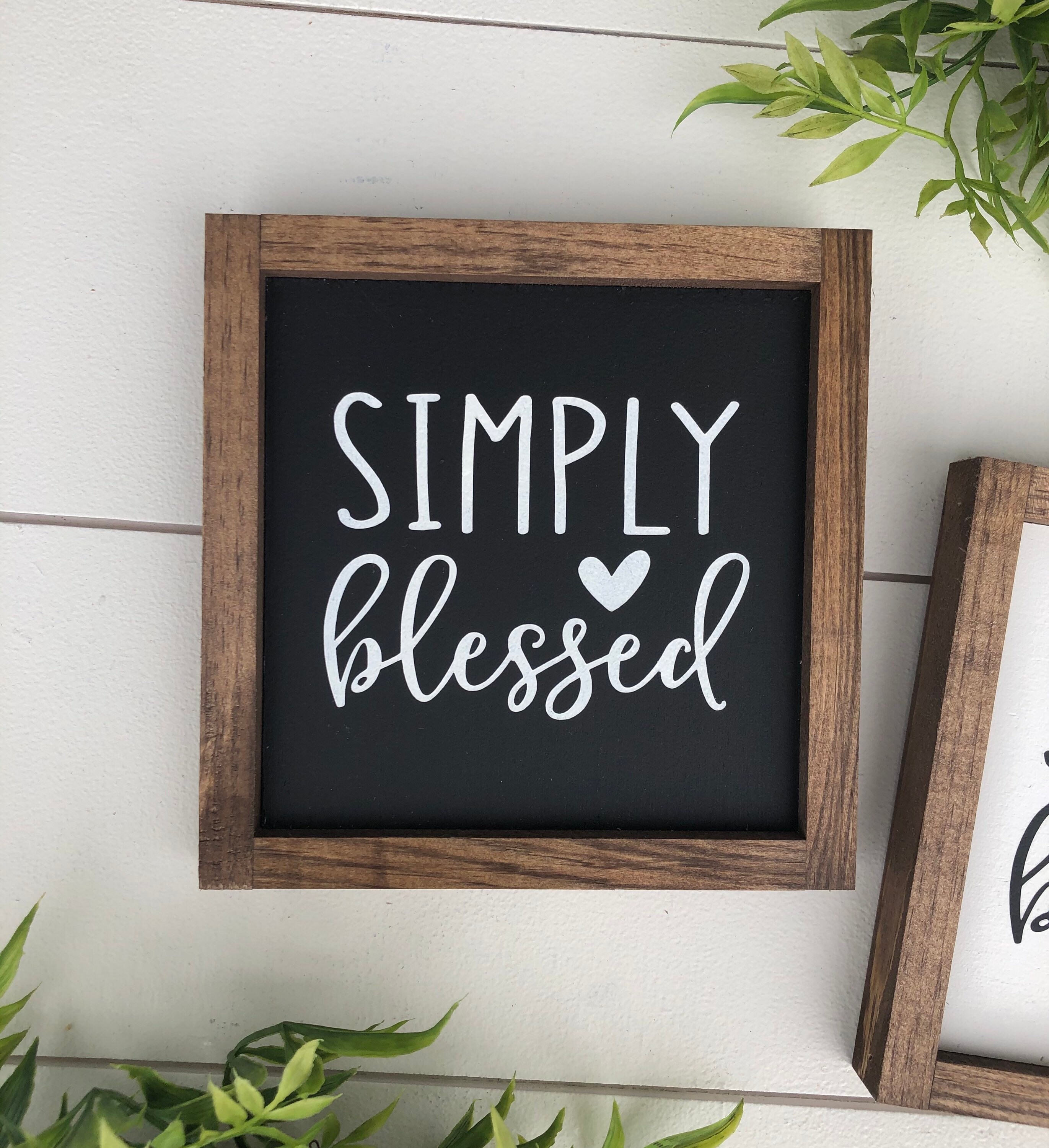 Simply Blessed Sign / Wooden Sign - Etsy