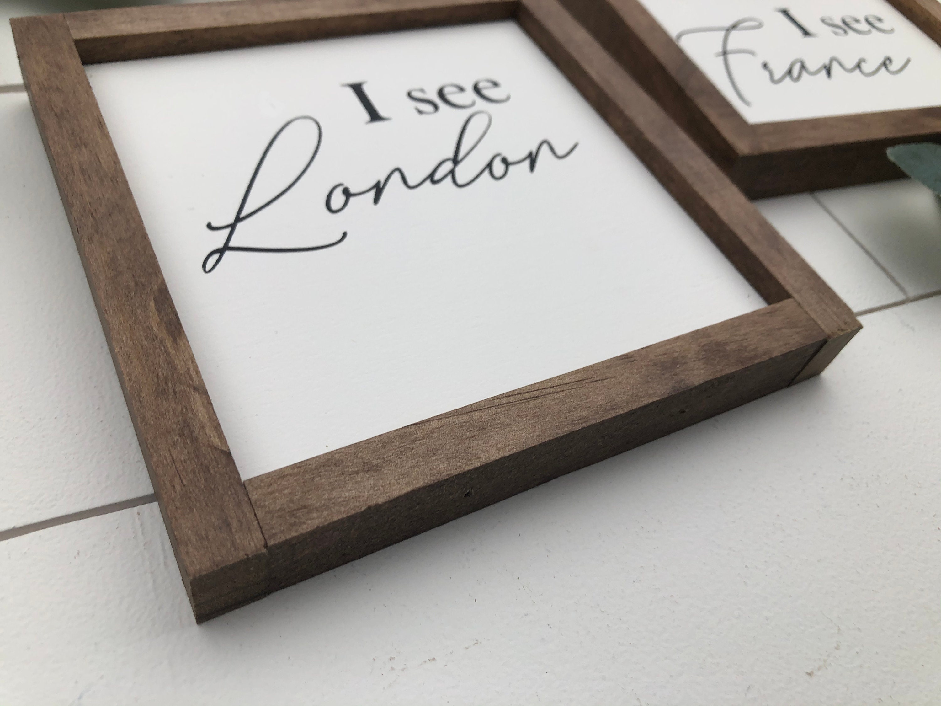I See London I See France Signs / Set of 2 / Signs for - Etsy