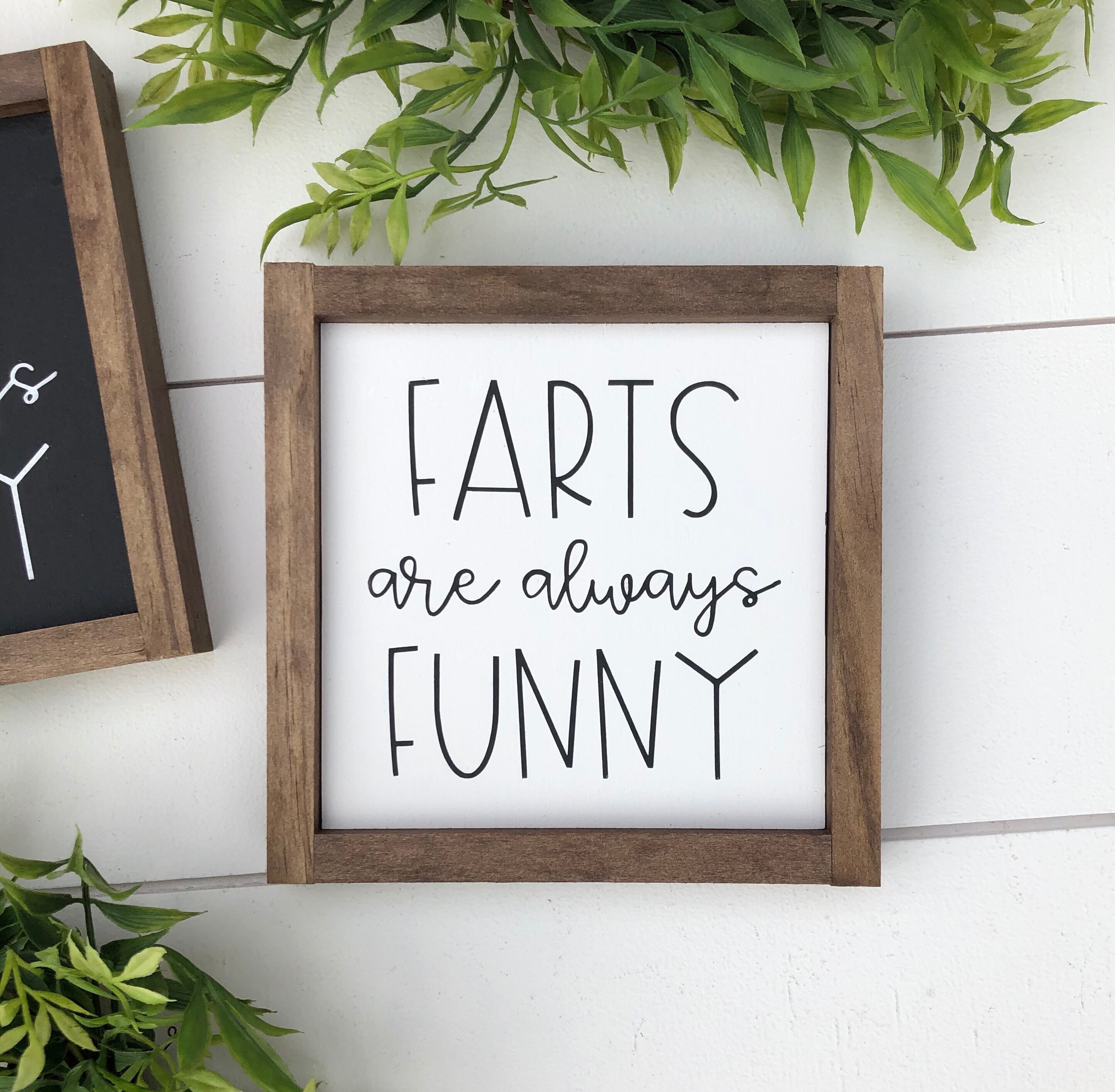Farts Are Always Funny Sign / Size 6"x6" / Bathroom Decor - Etsy