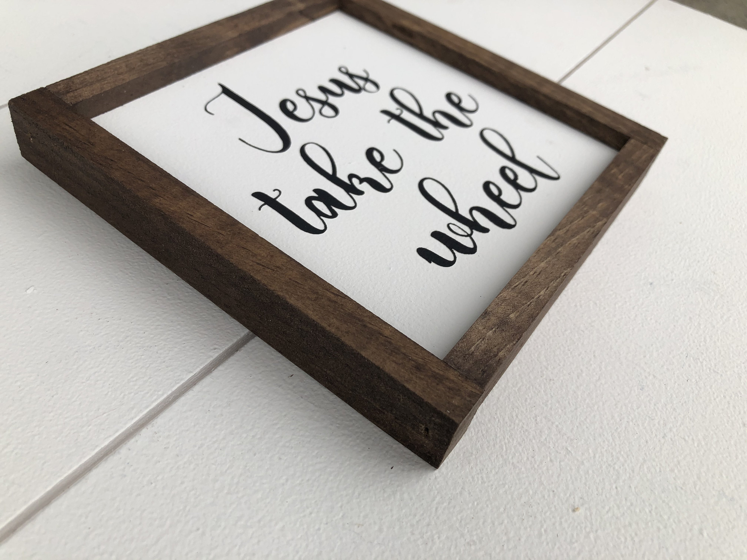 Jesus Take the Wheel Sign / Farmhouse Wood Sign - Etsy