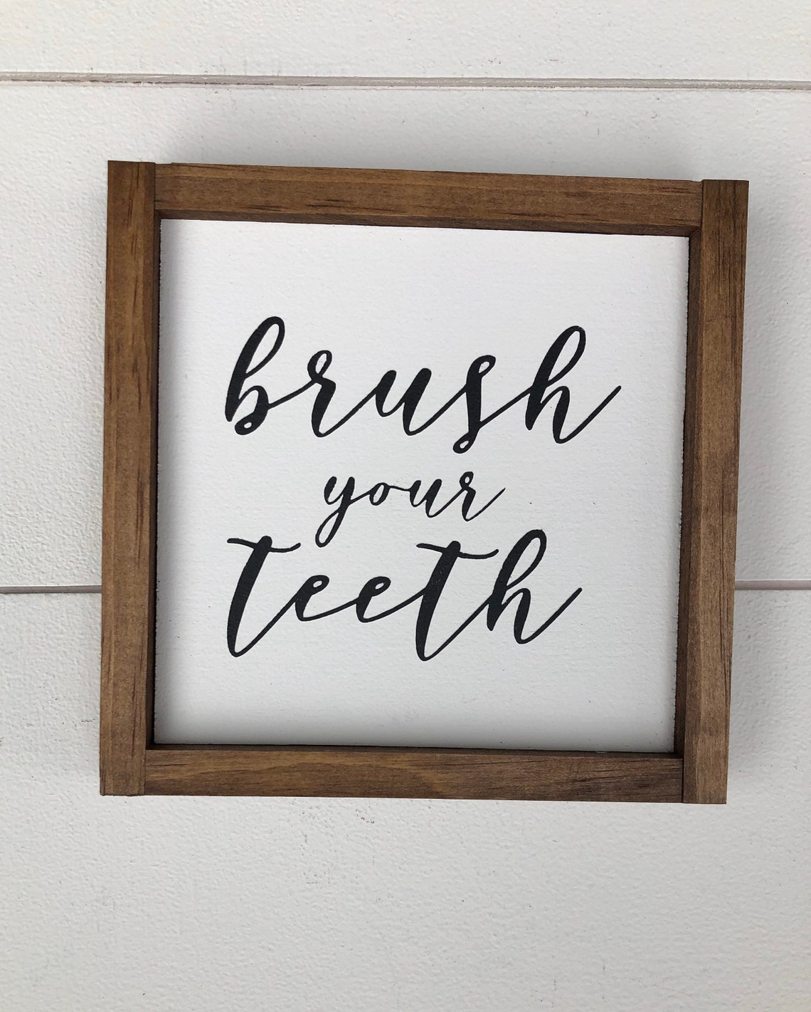 Wash Your Hands Brush Your Teeth Signs / Set of 2 / Signs for - Etsy