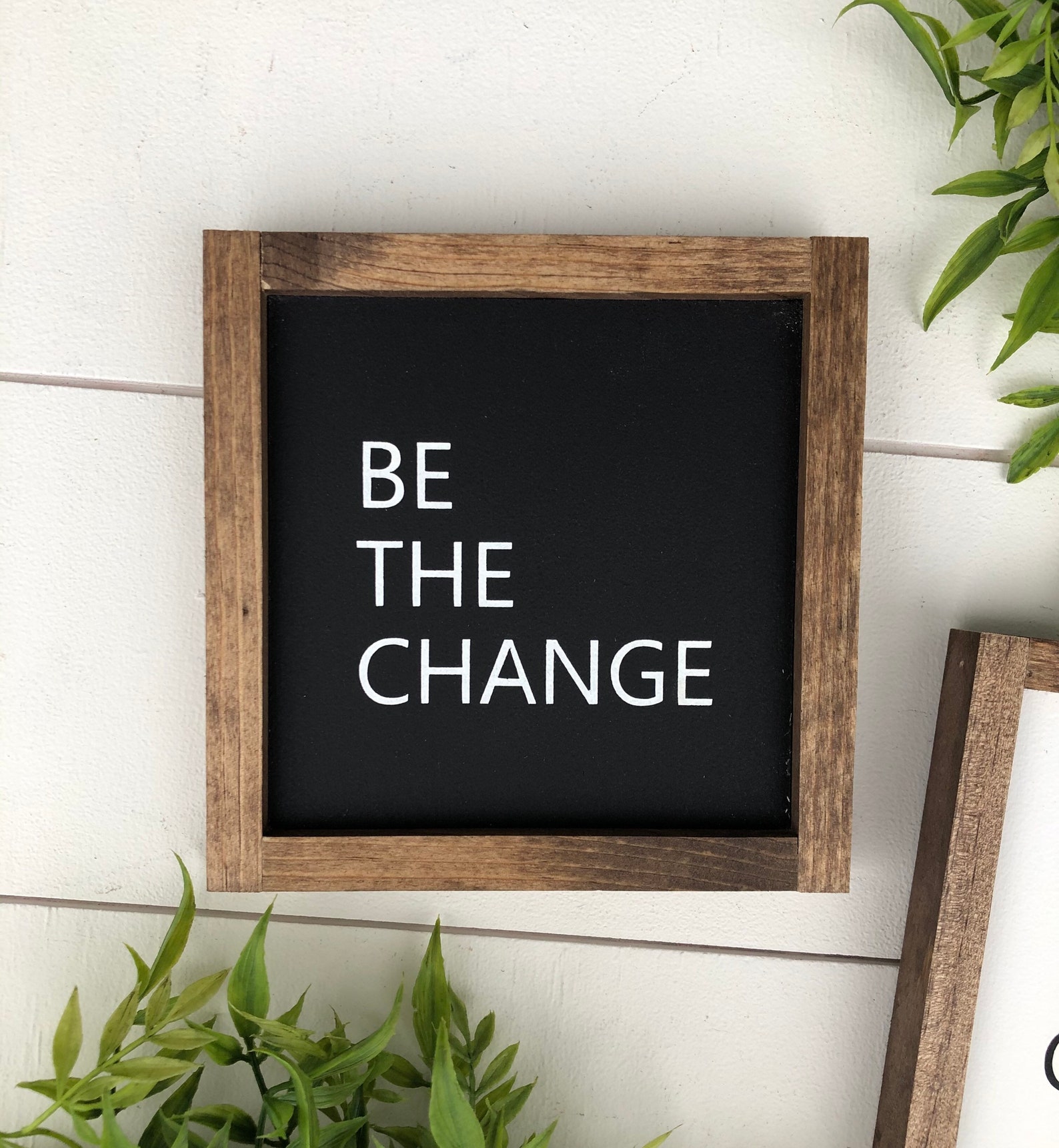 Be the Change Sign / Wooden Sign - Etsy