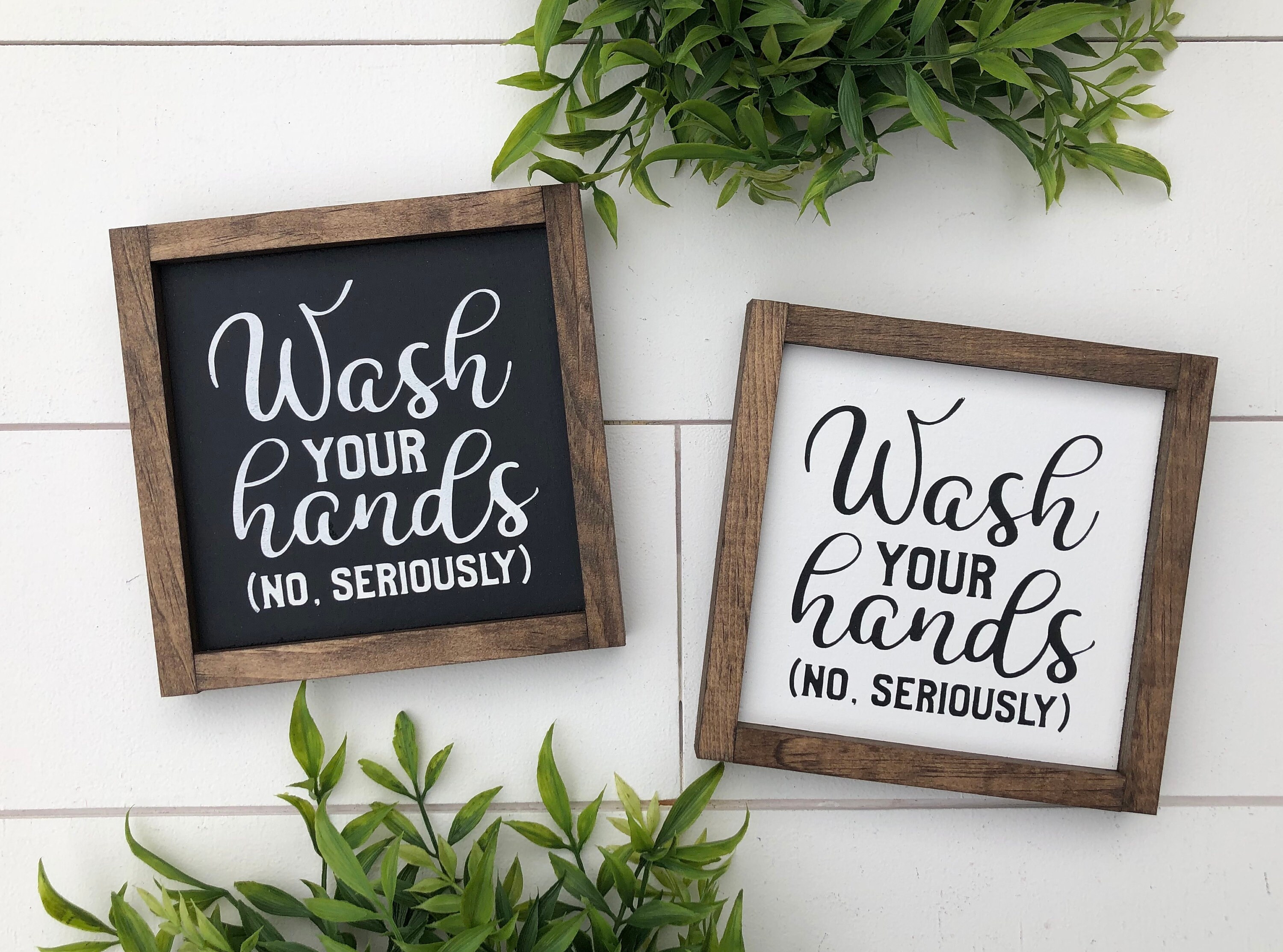 Wash Your Hands No Seriously Sign / Bathroom Sign - Etsy