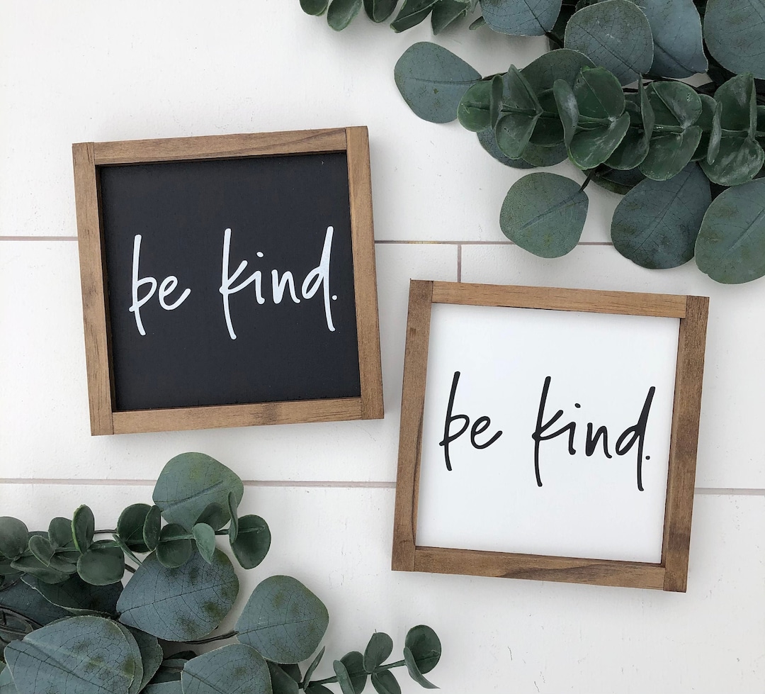 Be Kind Sign / Wooden Sign / - Etsy