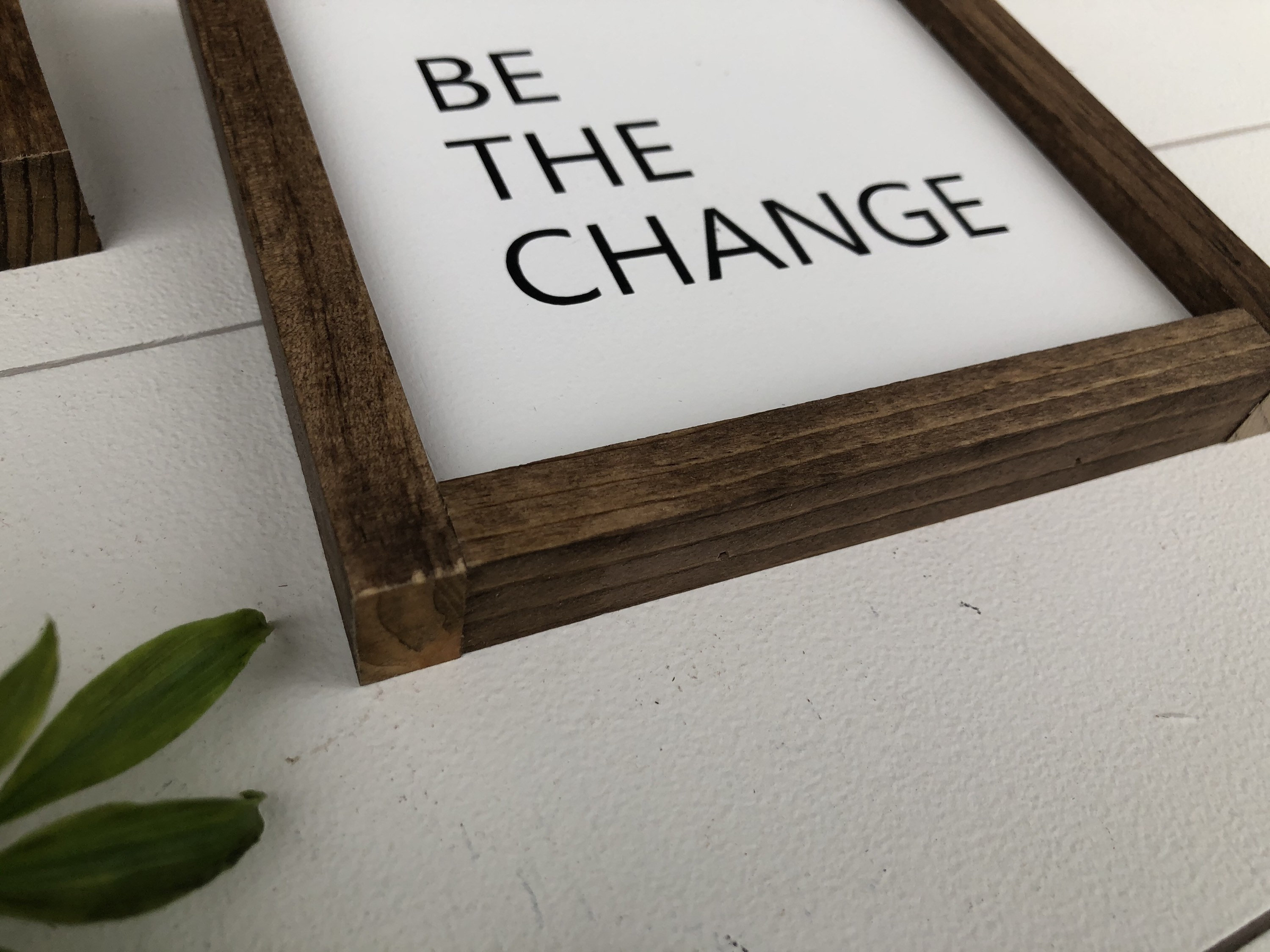 Be the Change Sign / Wooden Sign - Etsy