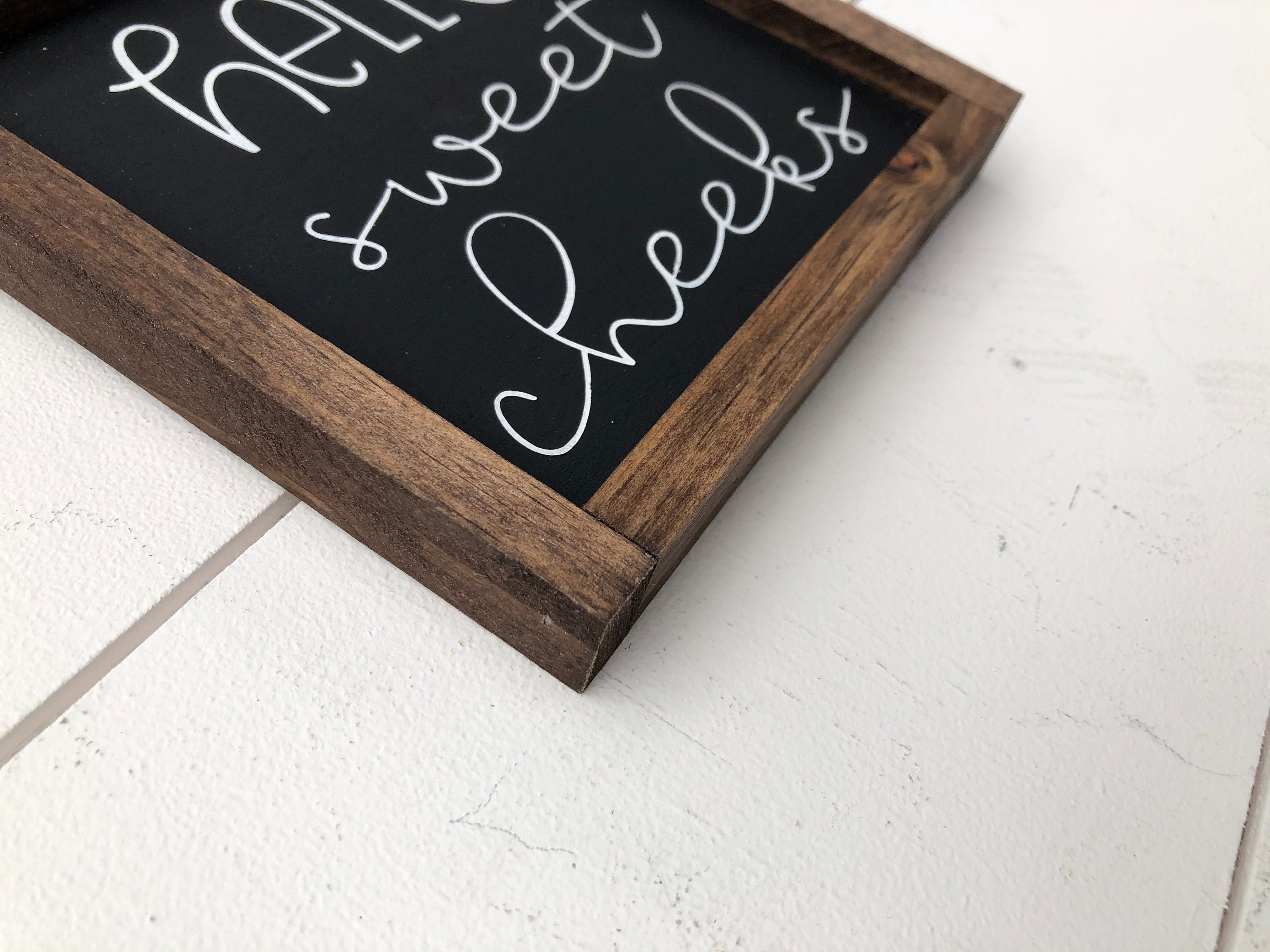 Hello Sweet Cheeks Wooden Sign / Mini Sign / Bathroom Sign / - Etsy