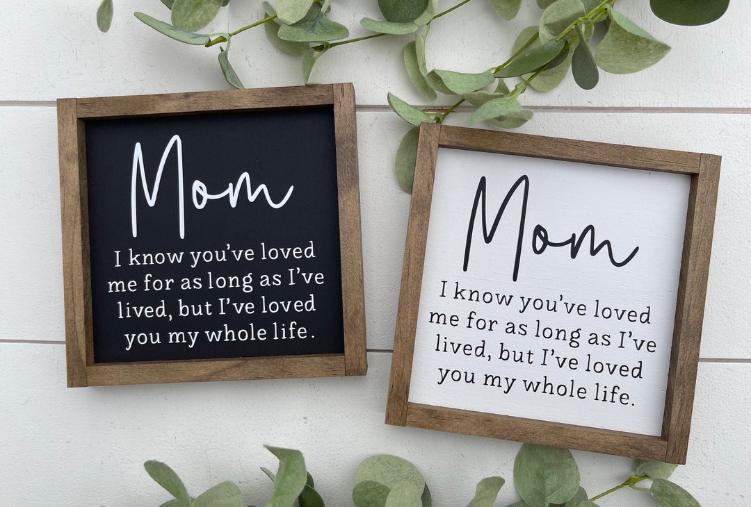 Mom Wooden Sign / Mothers Day Gift - Etsy