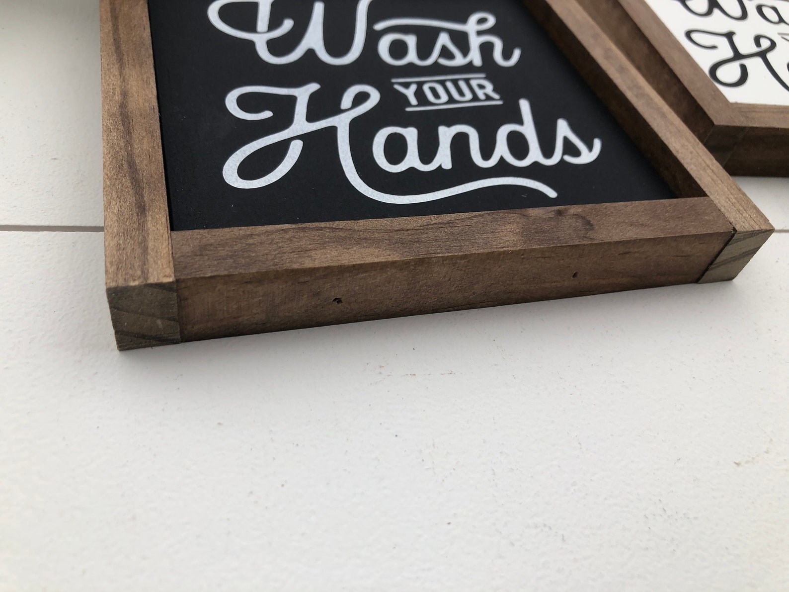 Wash Your Hands Sign / Modern Bathroom Sign / Wooden Sign - Etsy
