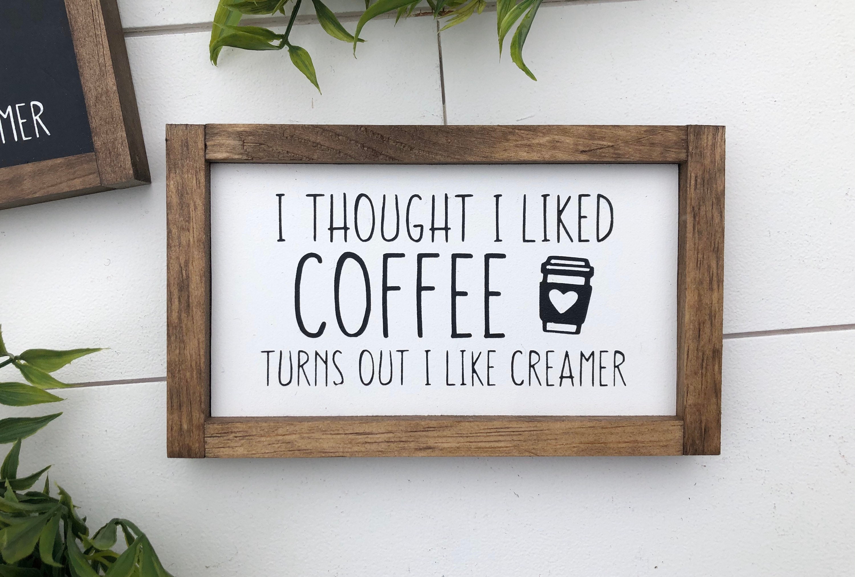 I Thought I Liked Coffee Sign / Coffee Sign | Etsy