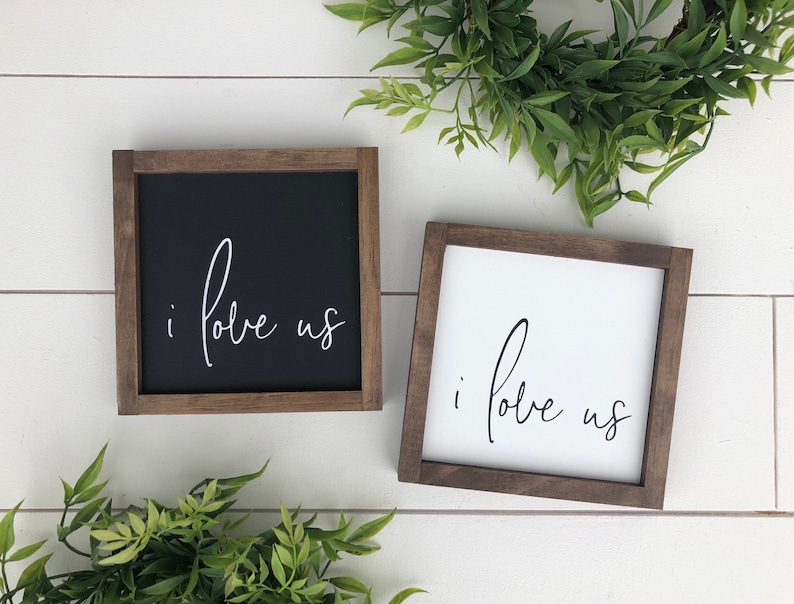 I Love Us Sign / Wooden Sign - Etsy