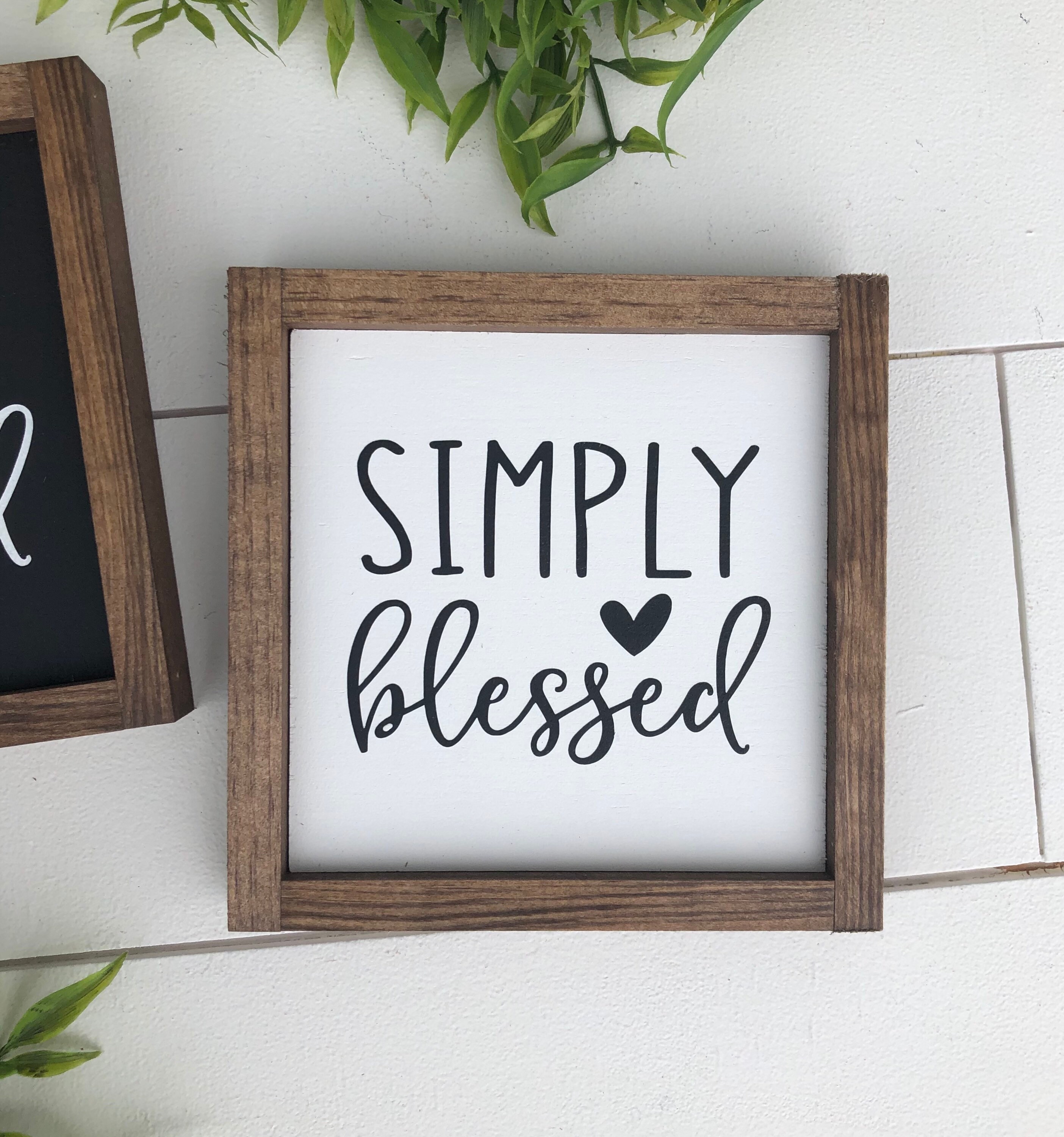 Simply Blessed Sign / Wooden Sign - Etsy