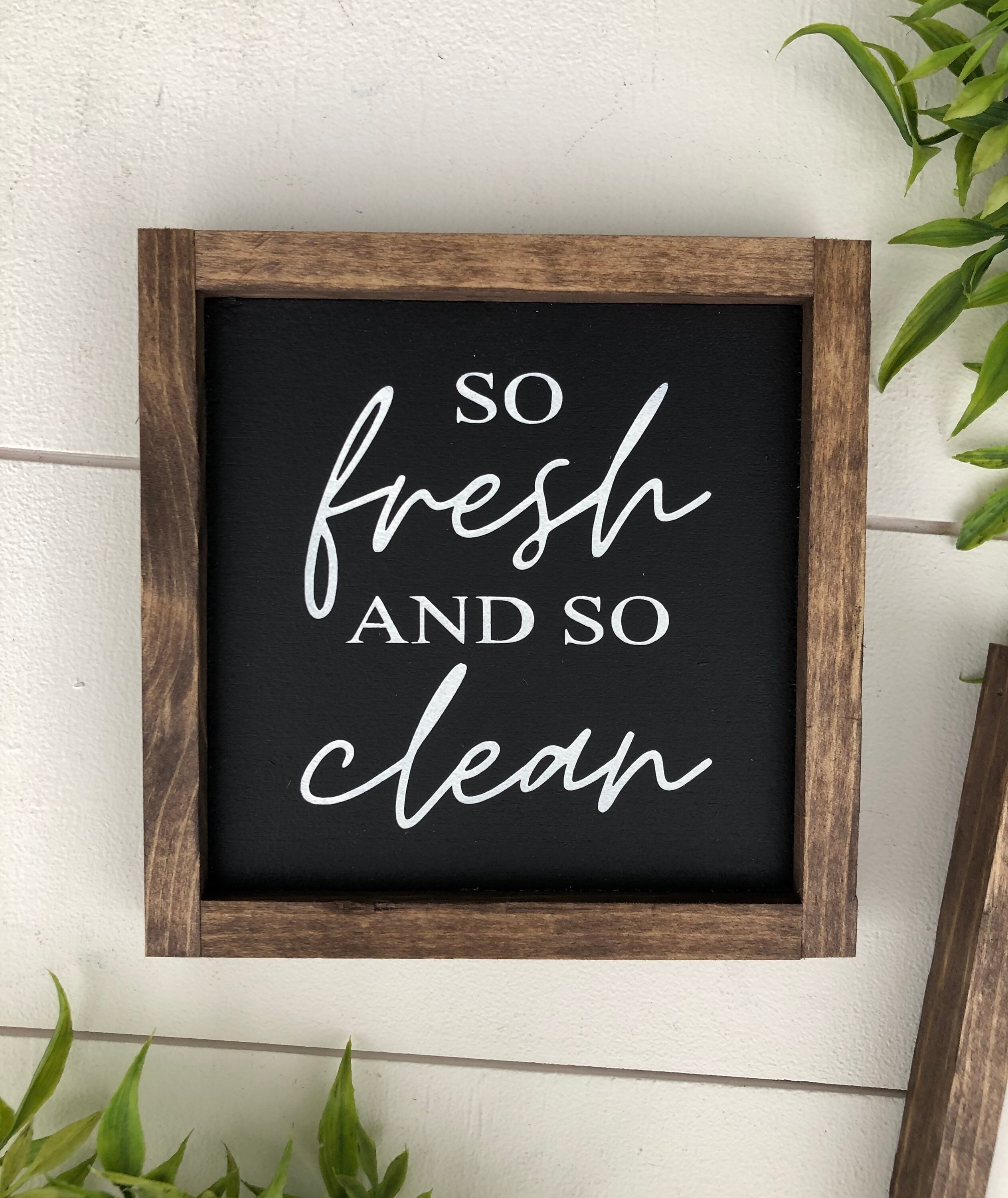 So Fresh and so Clean Sign / Bathroom Sign / Bathroom Decor / Laundry ...