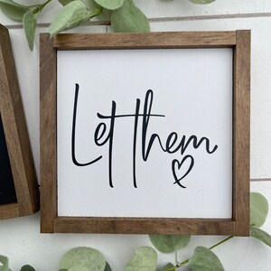 Let Them Wooden Sign / Inspirational Sign /mental Health - Etsy