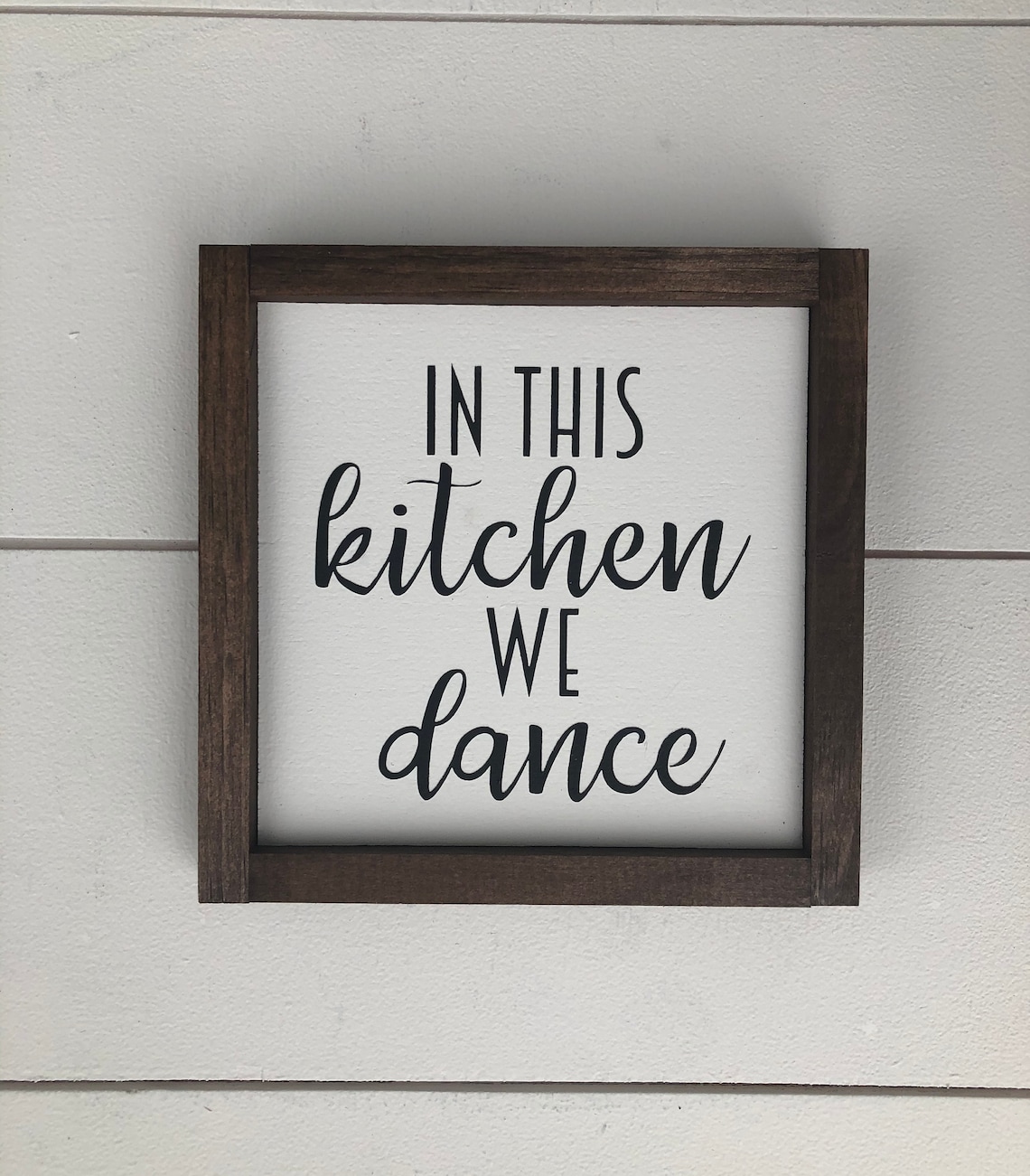 In This Kitchen We Dance Wooden Sign / Tiered Tray Sign / Mini | Etsy