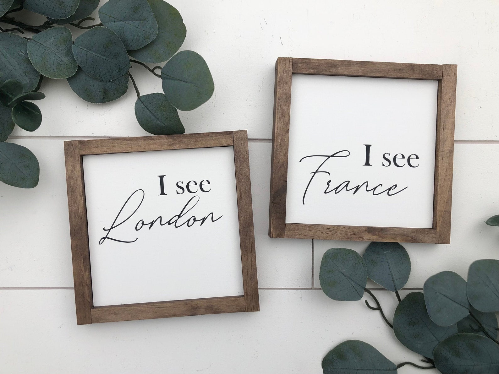 I See London I See France Signs / Set of 2 / Signs for Bathroom - Etsy