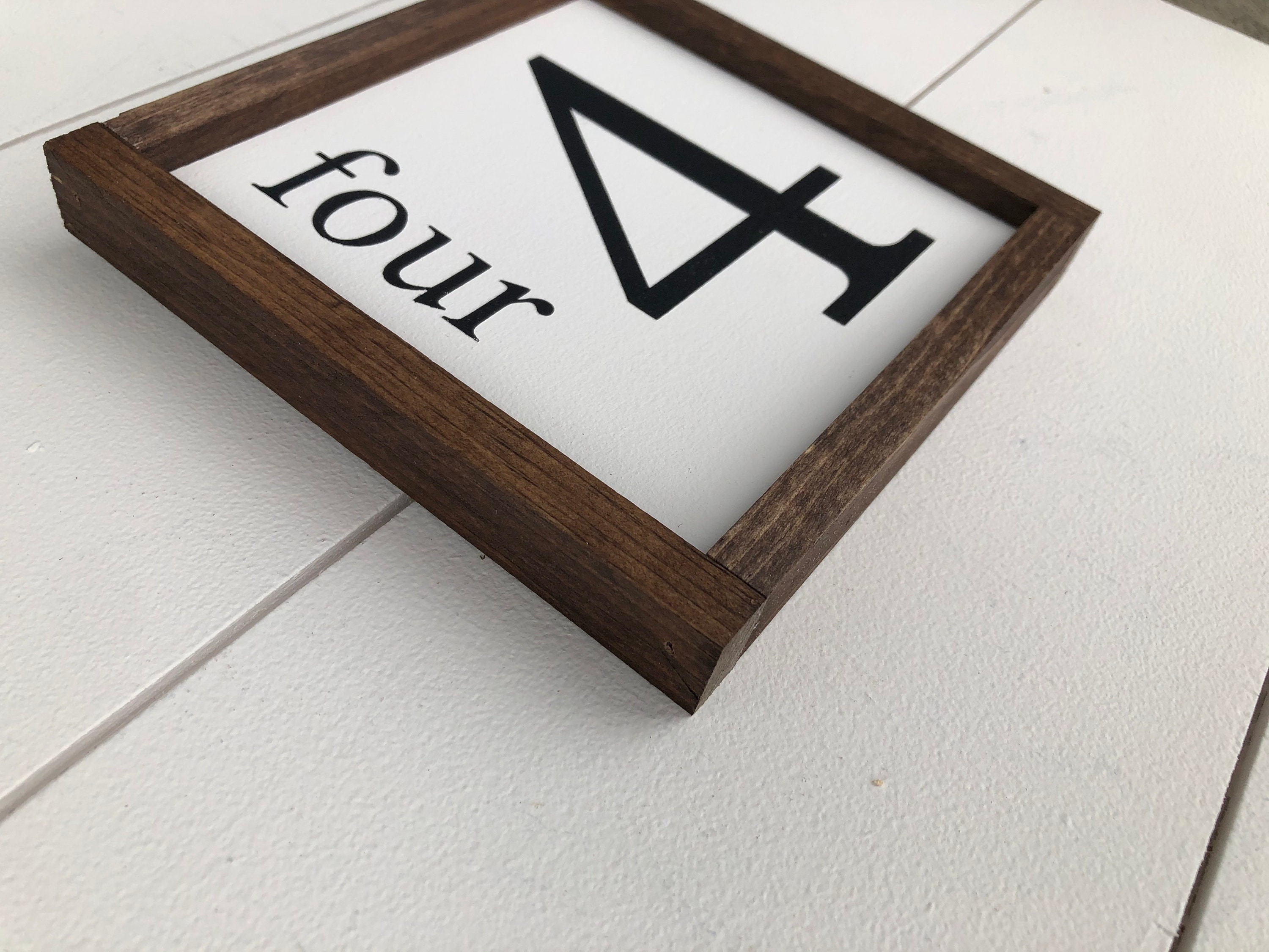 Family Number Sign / Farmhouse Wood Sign - Etsy