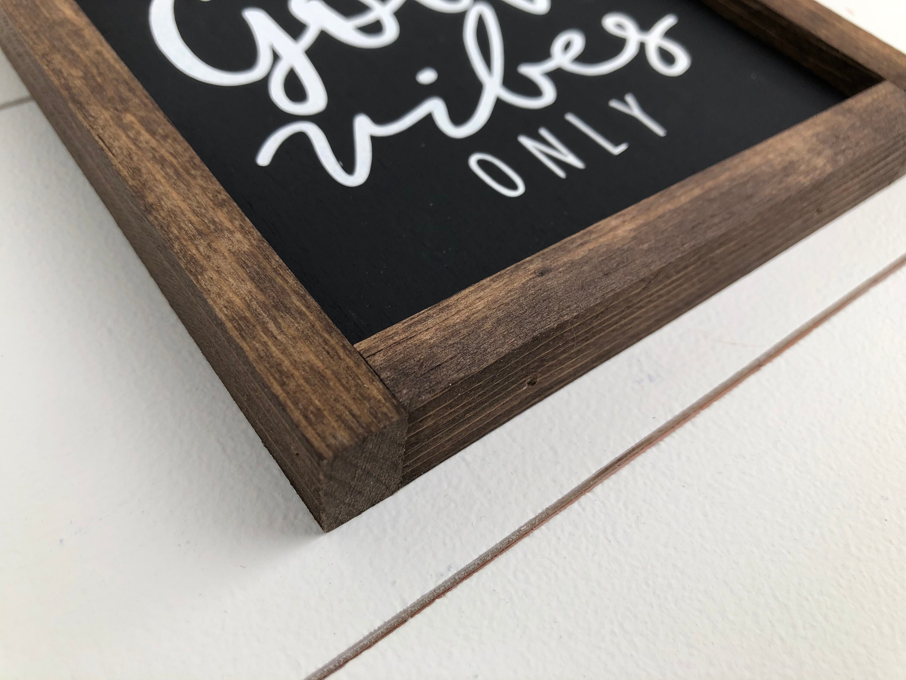 Good Vibes Only Wooden Sign / Mini Sign / Tiered Tray Sign / Office ...