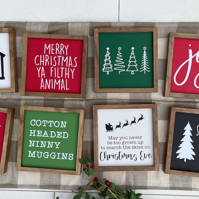 Small Christmas Sign - Etsy