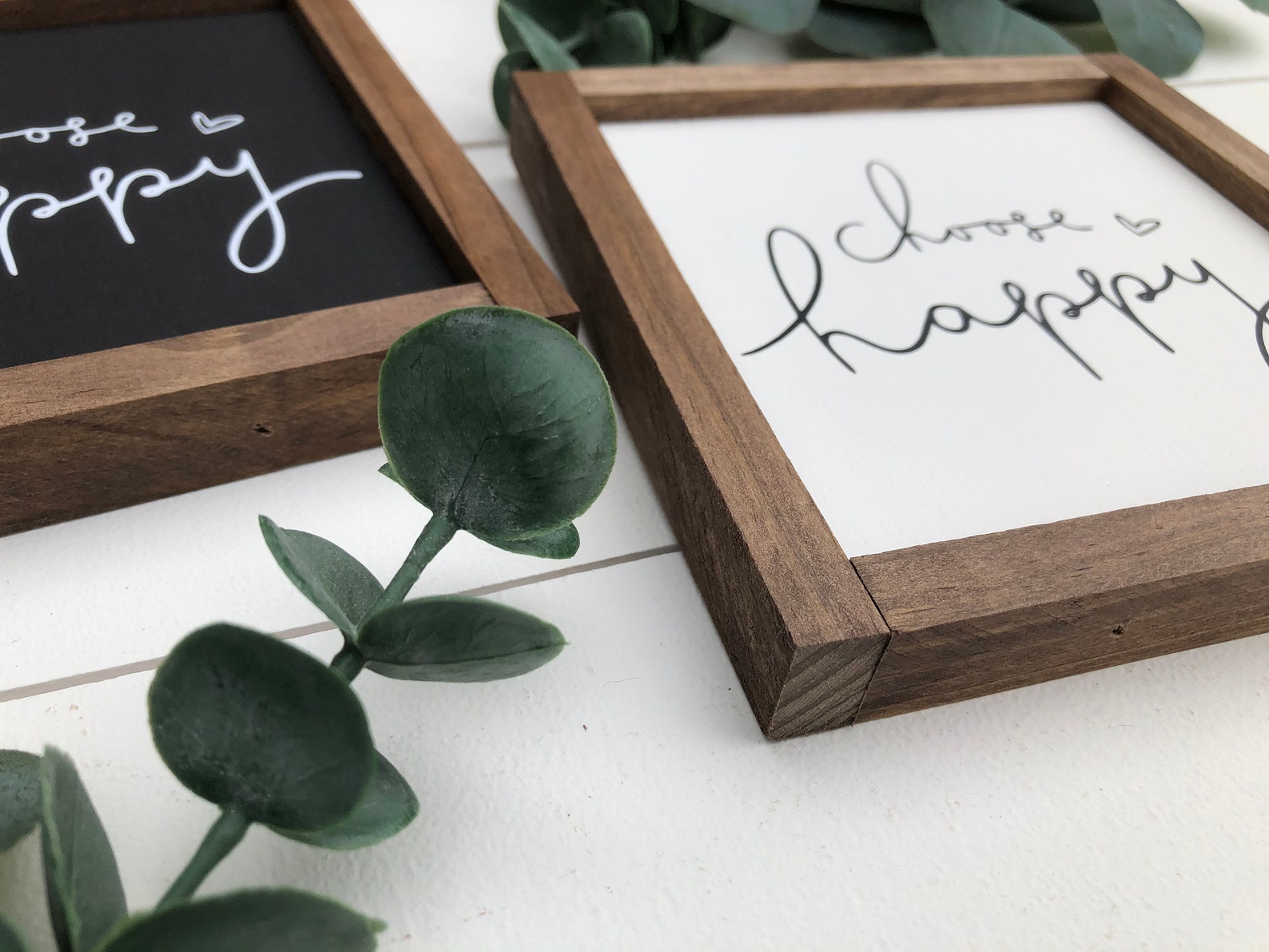 Choose Happy Wooden Sign / Mini Sign / Tiered Tray Sign / Office Decor ...