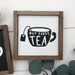 But First Tea Sign / Size 6"x6" / Kitchen Decor - Etsy