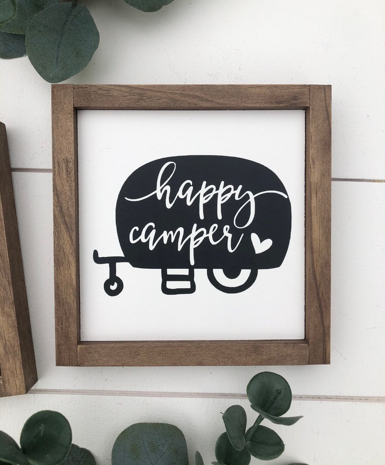 Happy Camper Sign / Camping Decor | Etsy