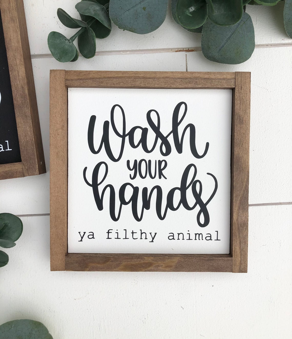 Wash Your Hands Ya Filthy Animal Sign / Bathroom Sign - Etsy