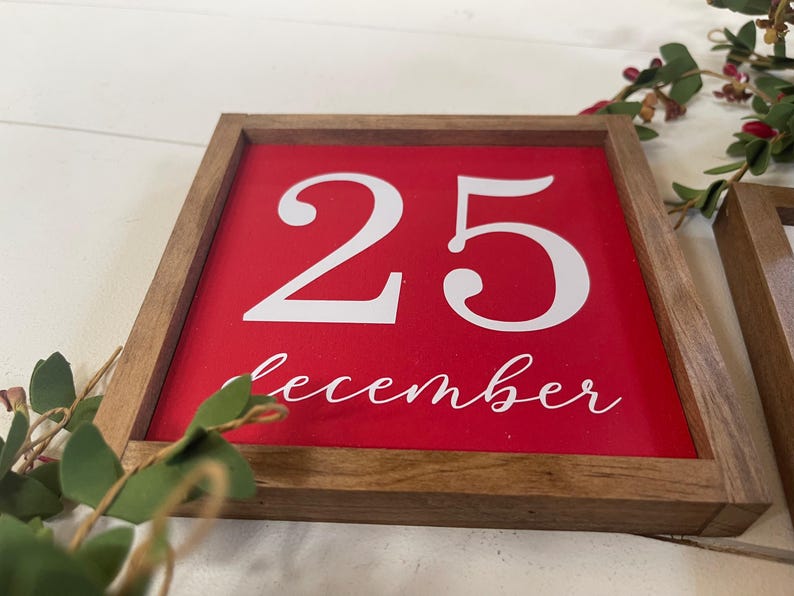 Christmas Signs / Christmas Decor / Wooden Signs / Dec 25th Sign ...