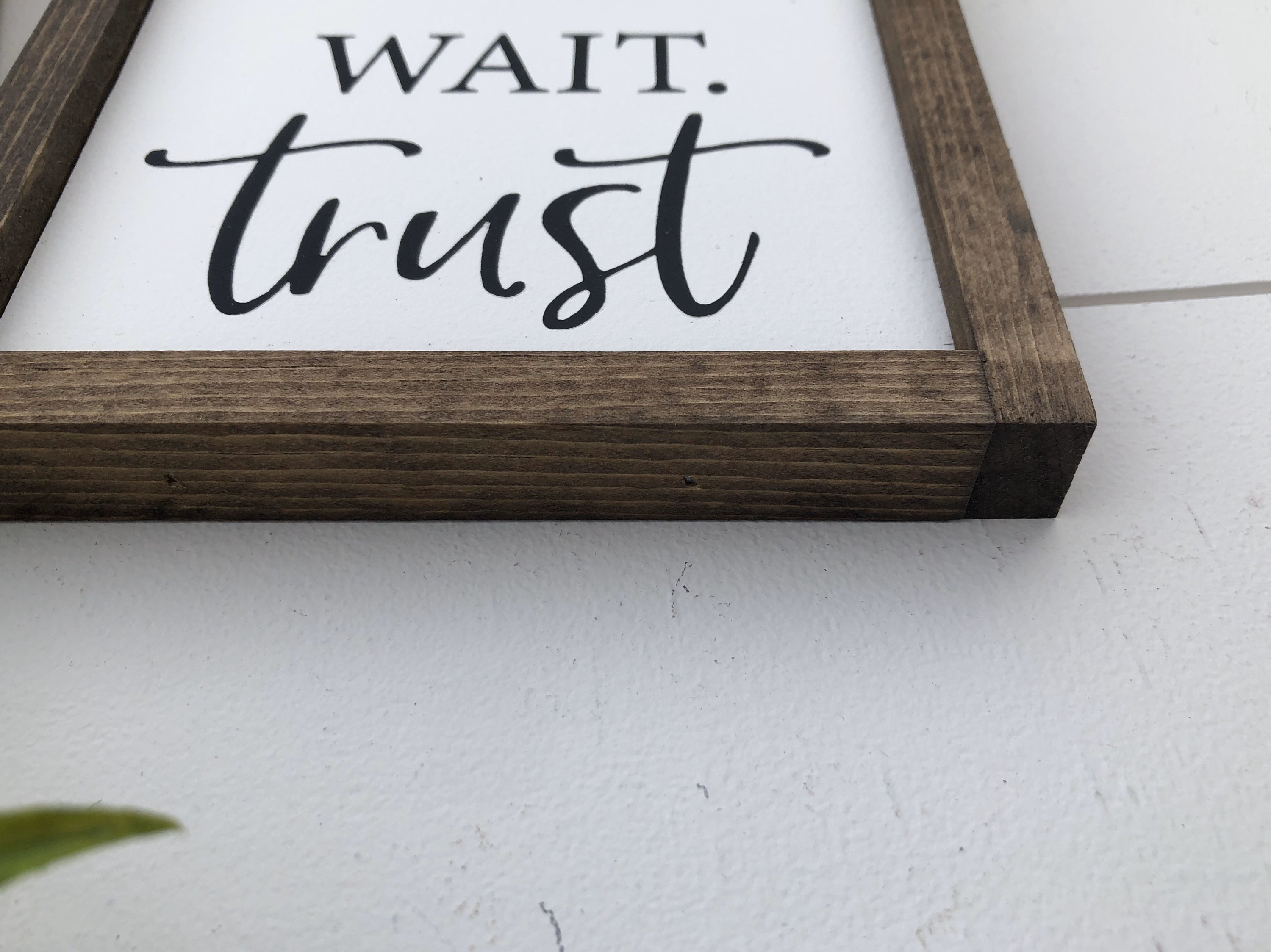 Pray Wait Trust Sign / Farmhouse Sign - Etsy