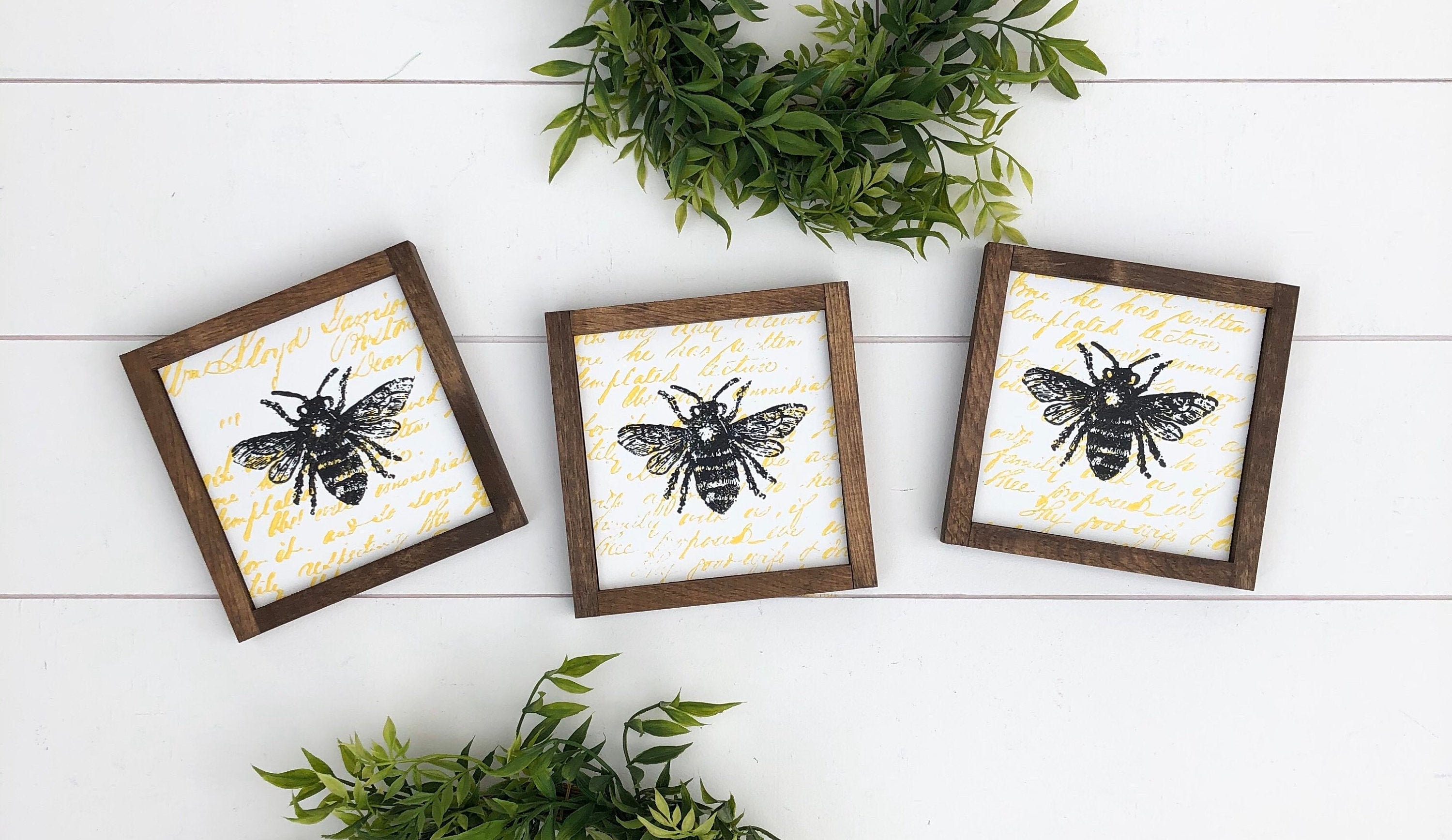 Bee Wooden Sign / Tiered Tray Sign / Mini Sign / Farmhouse - Etsy