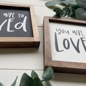 You Are Loved Sign / Inspirational Sign - Etsy