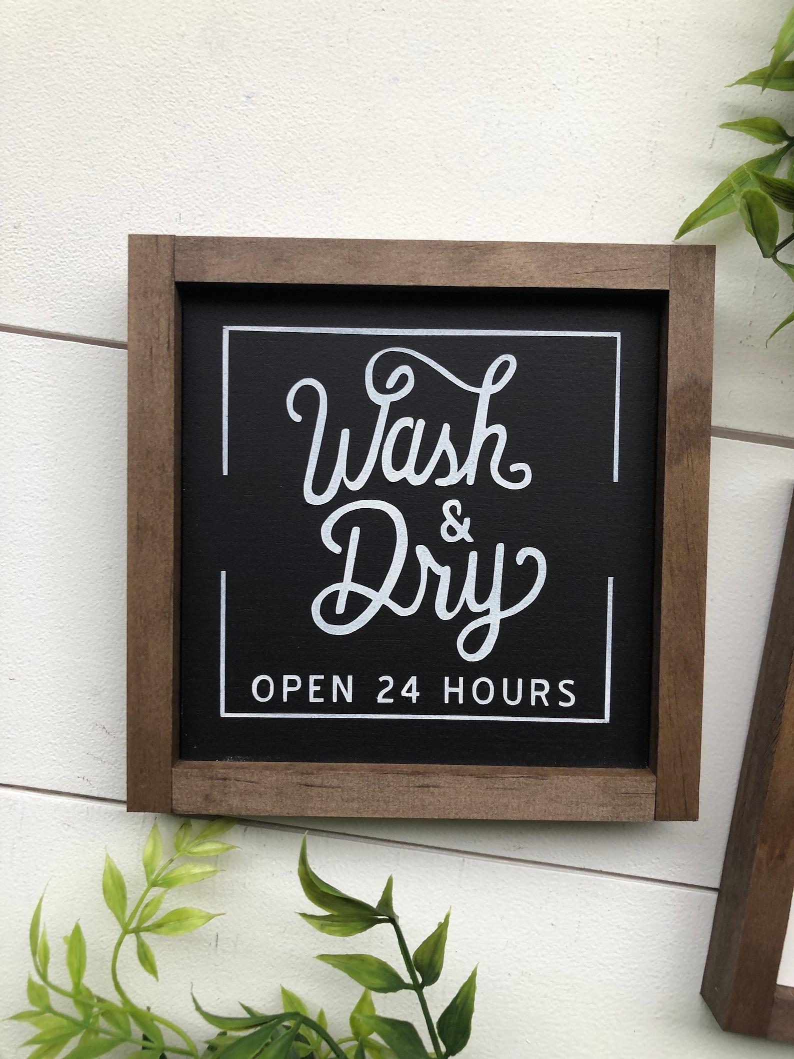 Wash and Dry Laundry Sign / Laundry Room Decor - Etsy