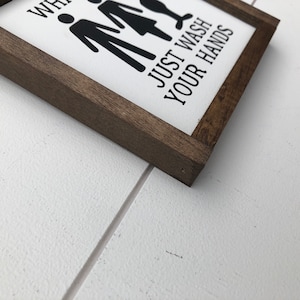 Wash Your Hands Bathroom Sign / Bathroom Decor - Etsy