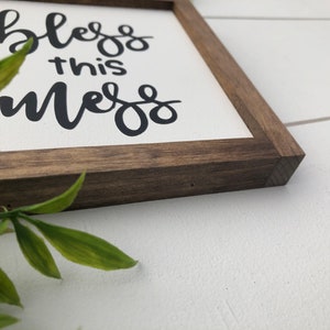 Bless This Mess Wooden Sign - Etsy