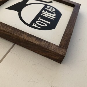 Pot Head Sign / Coffee Sign / Kitchen Sign / Coffee Bar Decor - Etsy