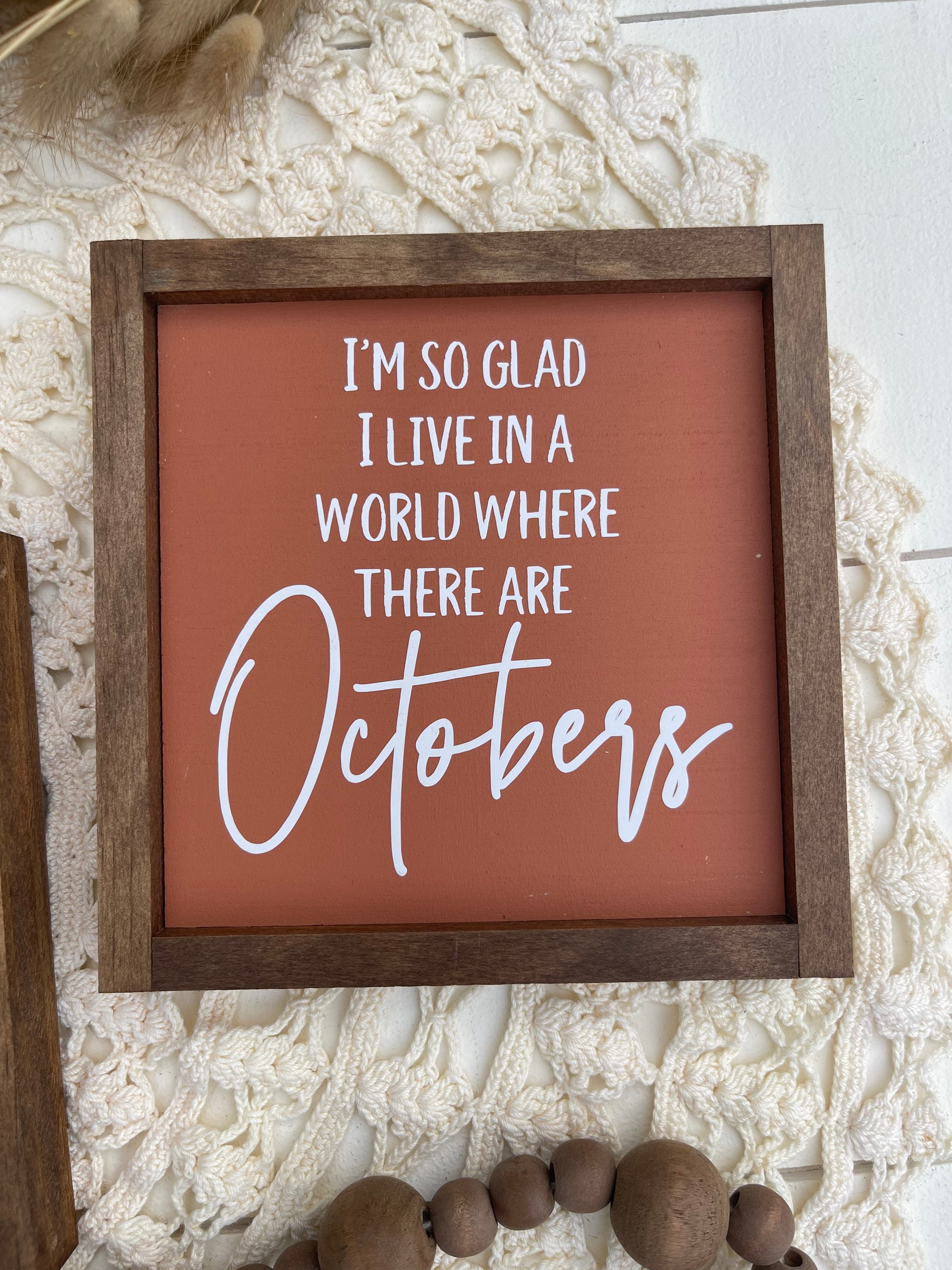 Fall Signs / I Love Fall Most of All / I'm so Glad I Live - Etsy