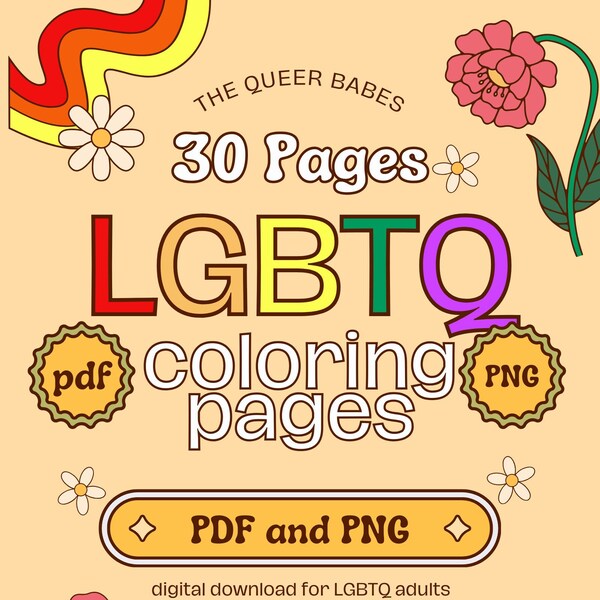 Adult Coloring Pages Gay - Etsy