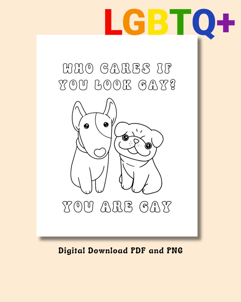 LGBTQ Pride Printable Coloring Pages for Lesbian Gay Non Binary ...