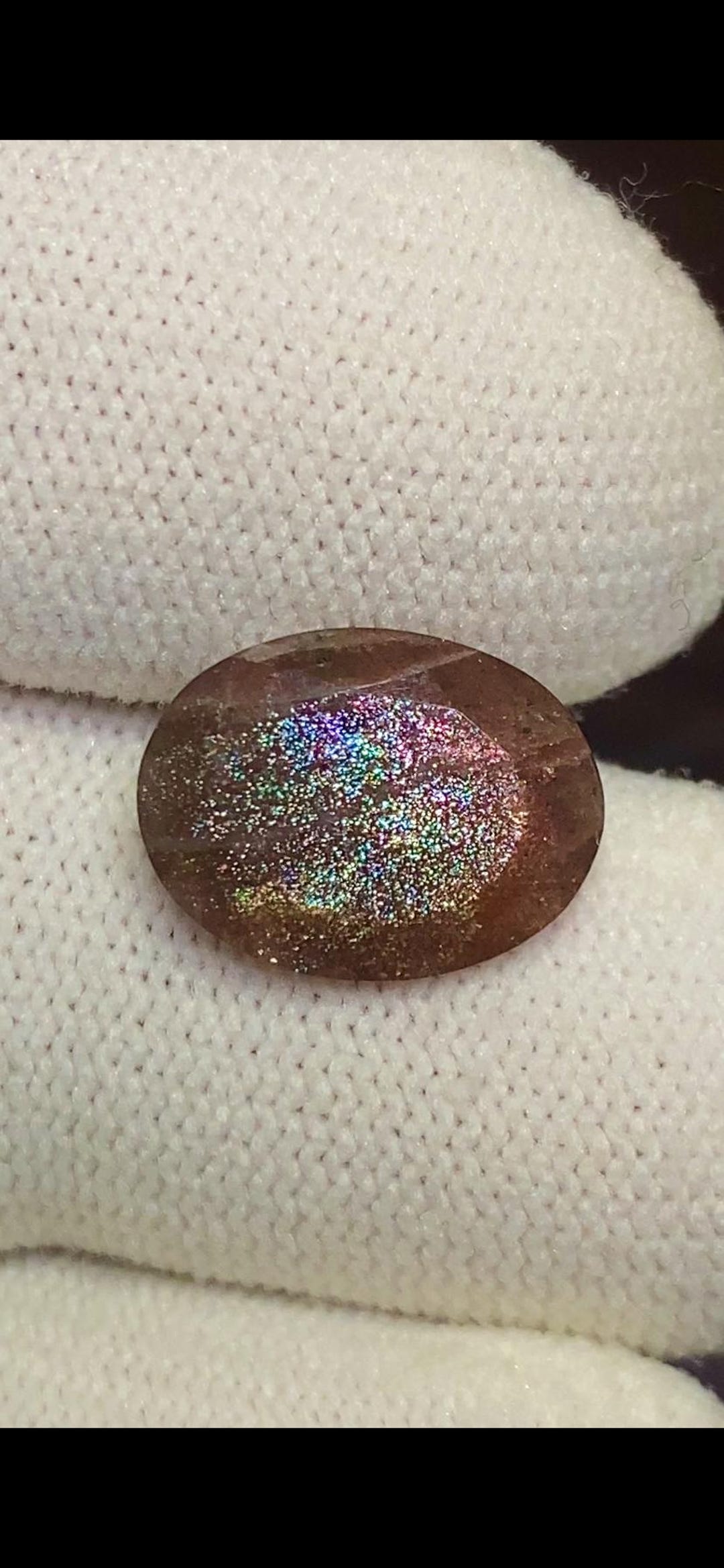 Natural Feceted Rainbow Purple Haze Sunstone From Tanzania ||size ...