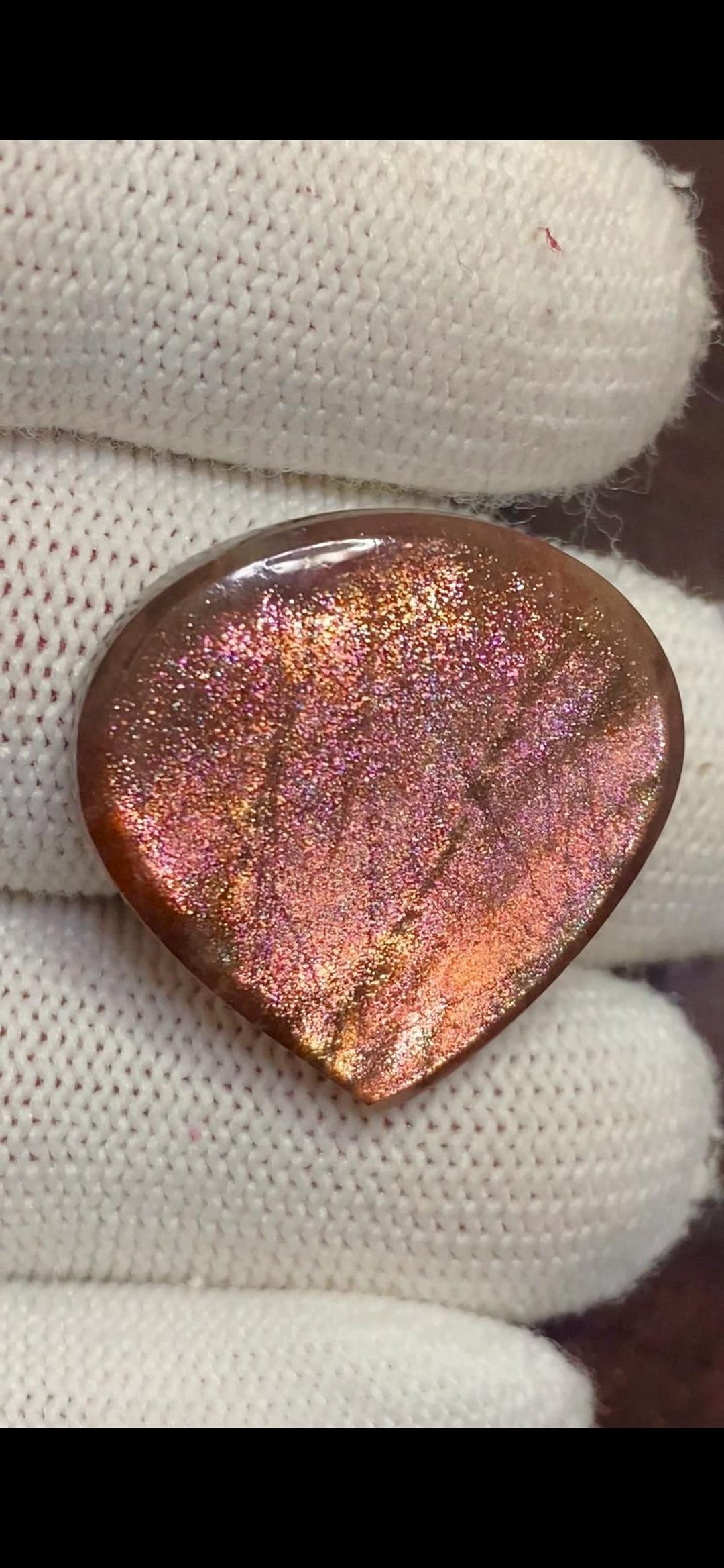 Natural Rainbow Purple Haze Lattice Sunstone Cabochon From Tanzania ...