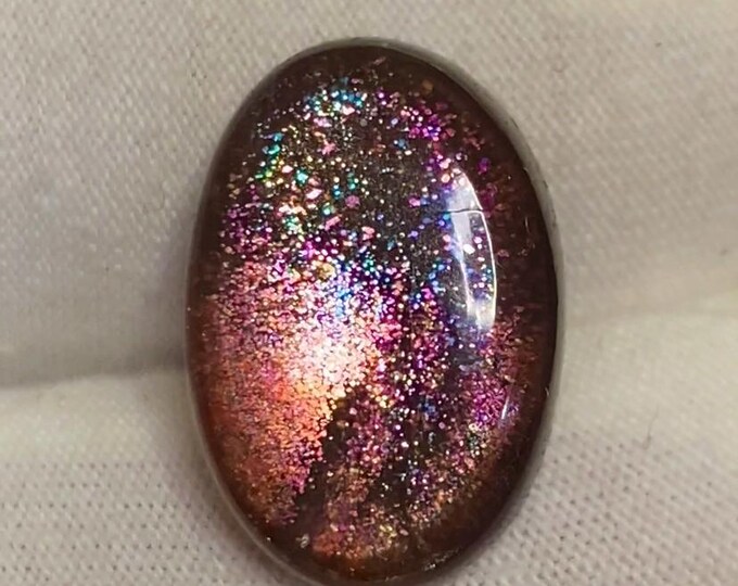 Natural Rainbow Purple Haze Lattice Sunstone Cabochon From Tanzania ...