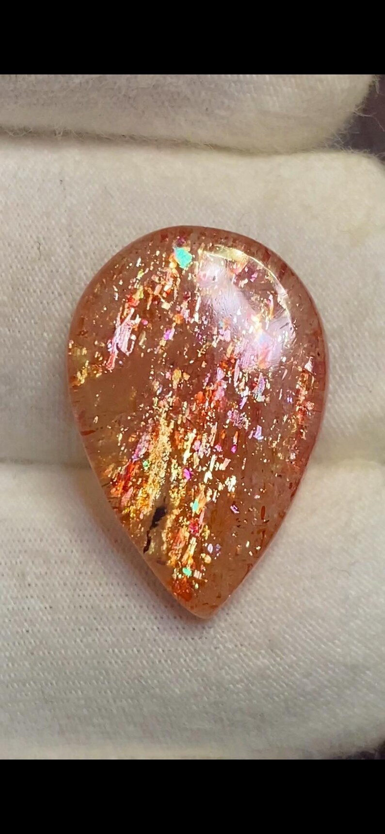 Natural Rainbow Confetti Lattice Sunstone Cabochon From Tanzania ||size ...