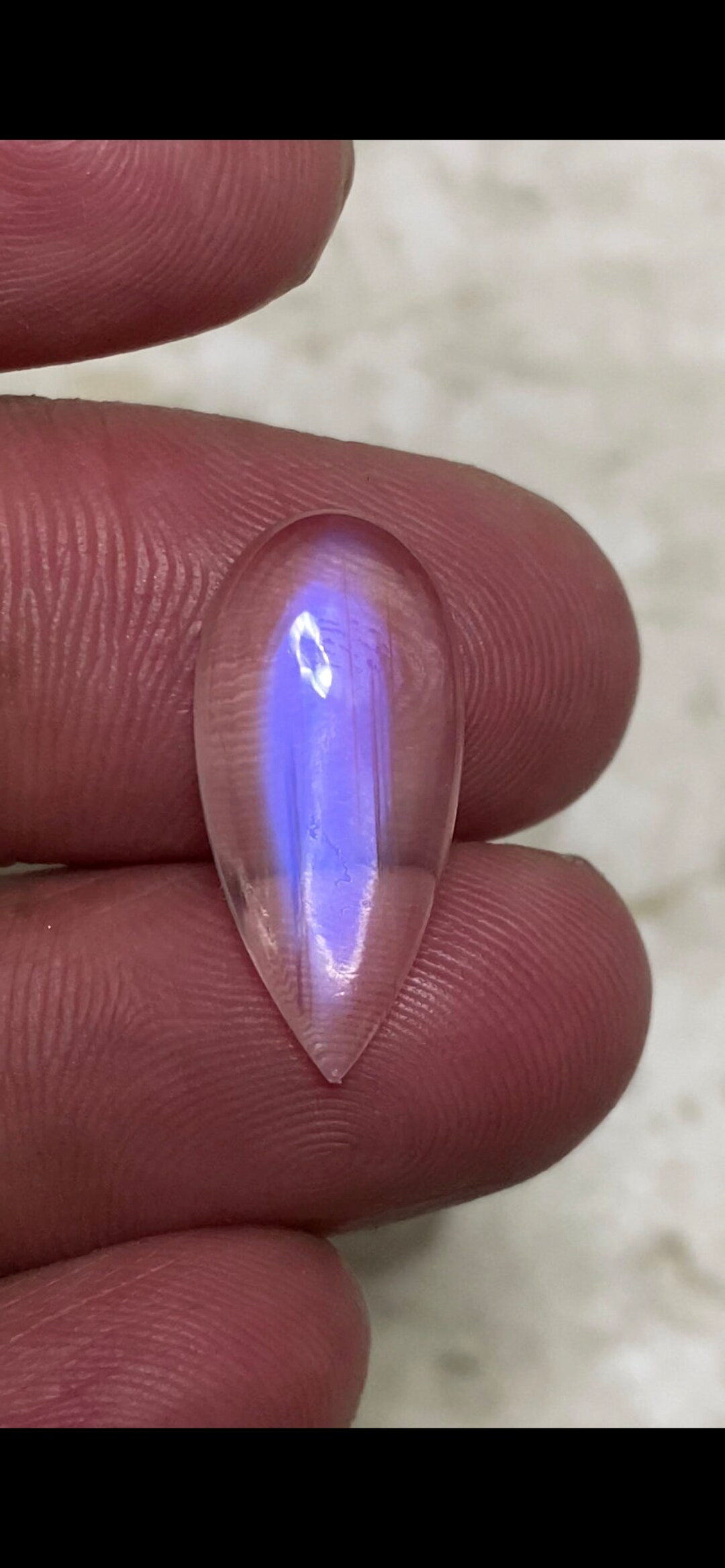 Moonstone Natural African Moonstone Blue Colour Cabochon Size20x10x4 Mm ...