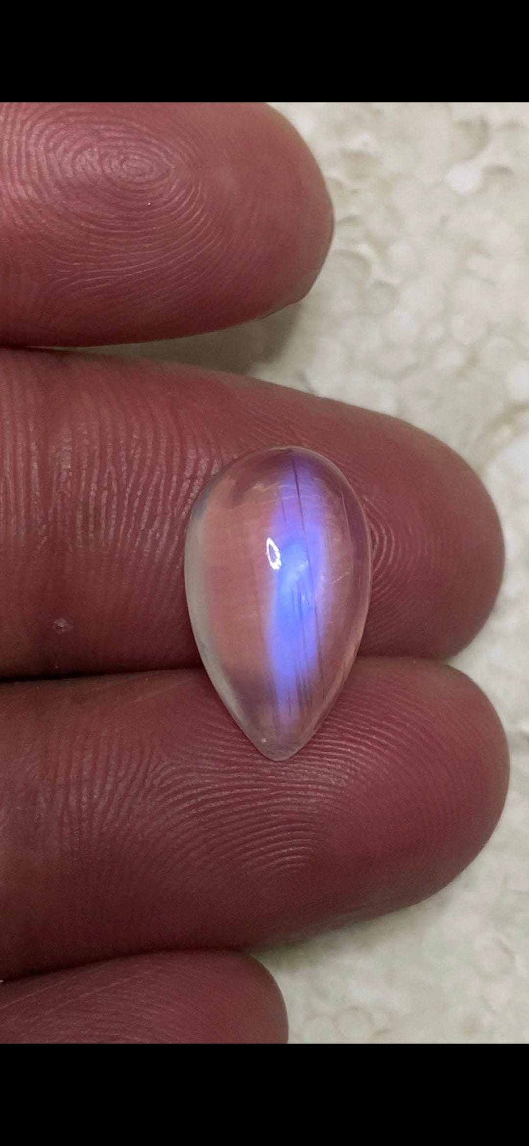 Moonstone Natural African Moonstone Blue Colour Cabochon Size16x9x6 Mm ...