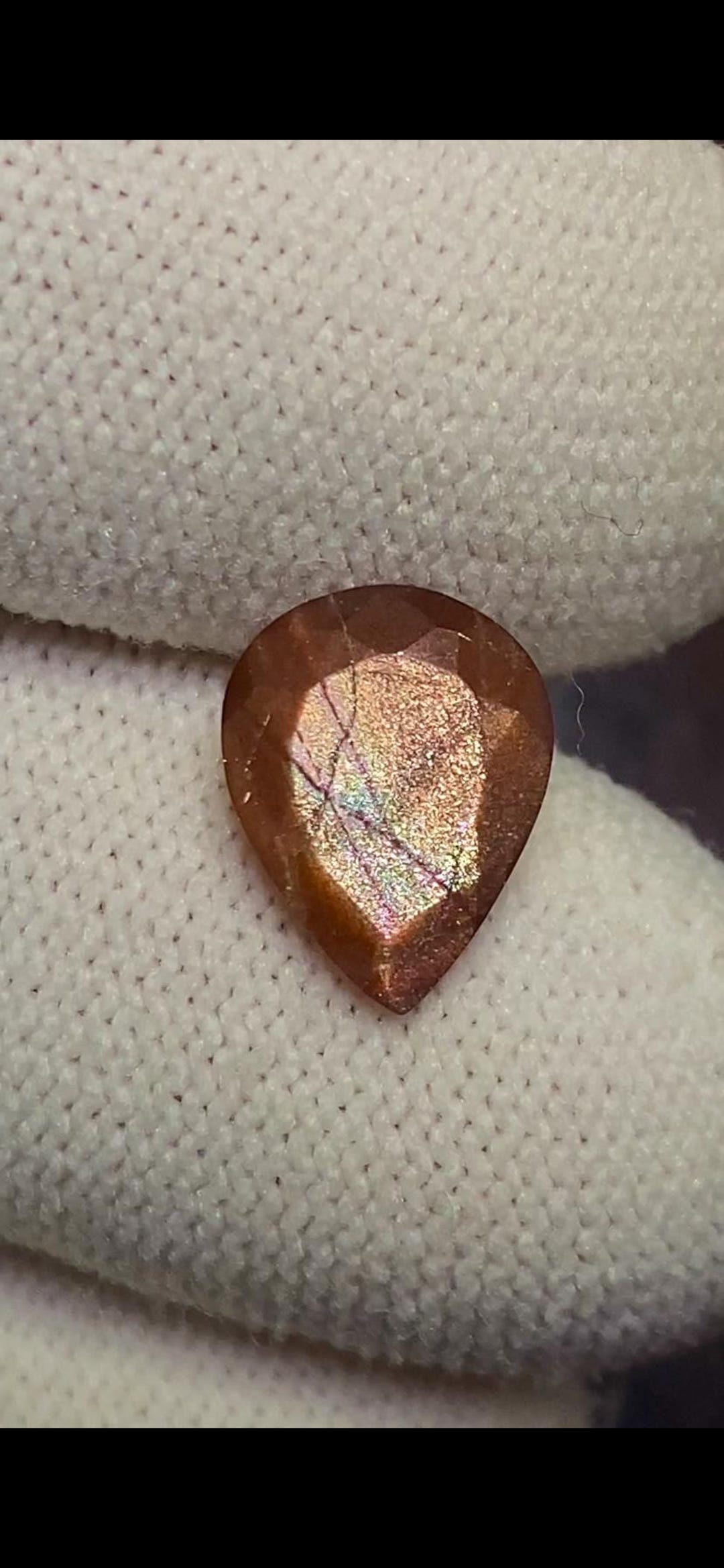 Natural Feceted Rainbow Purple Haze Sunstone From Tanzania ||size ...
