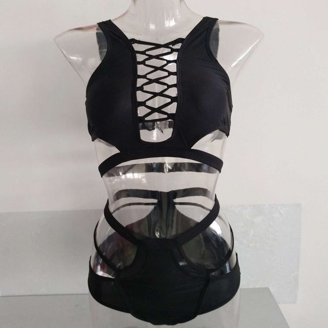 Pole Dance Wear Pole Dance Costume Black Sport Top Black - Etsy