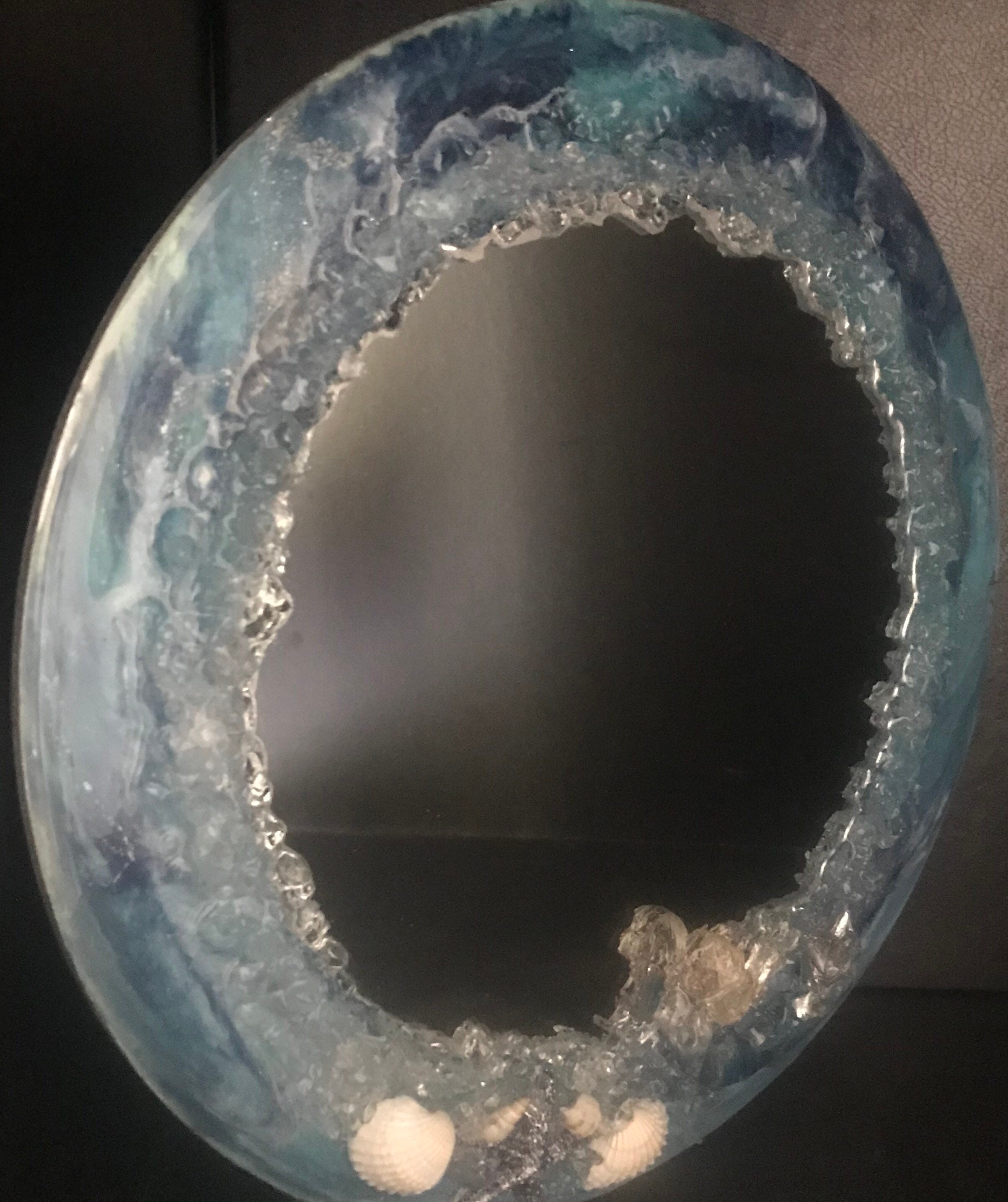 Resin Mirror/Wall Art/Resin Art/Resin Mermaid/Epoxy | Etsy