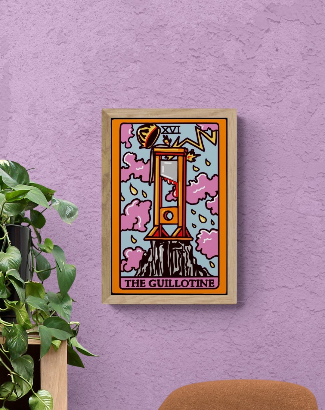 The Guillotine Tarot Card Art Print: Tower Card (digital Download) - Etsy