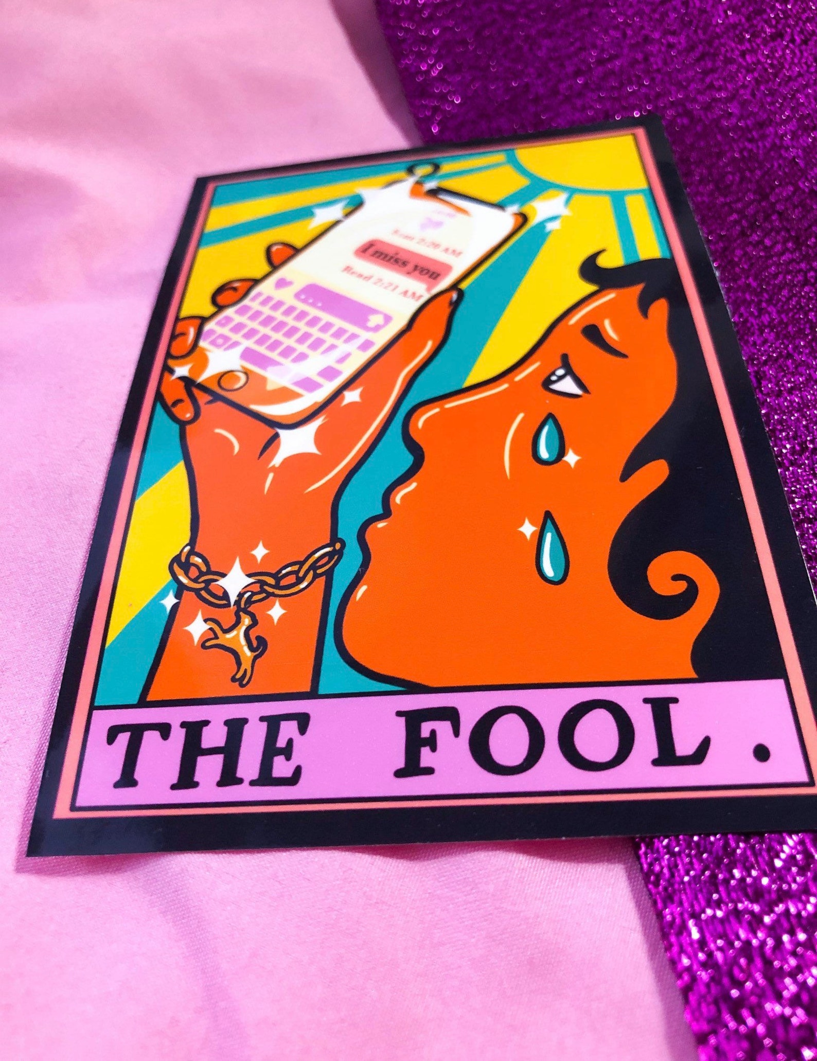 the-fool-tarot-card-sticker-based-on-the-original-tarot-card-etsy-uk