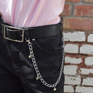 Alternative Wallet Chain, Jean Chain, With Star Charms - Etsy